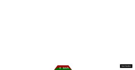Speedometer Codesandbox