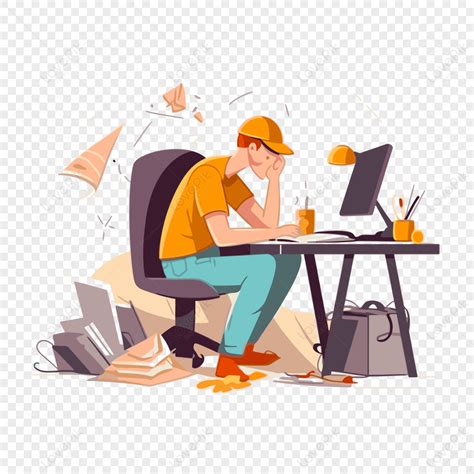 힘든 일클립 아트만화상표 Png 일러스트 무료 다운로드 Lovepik