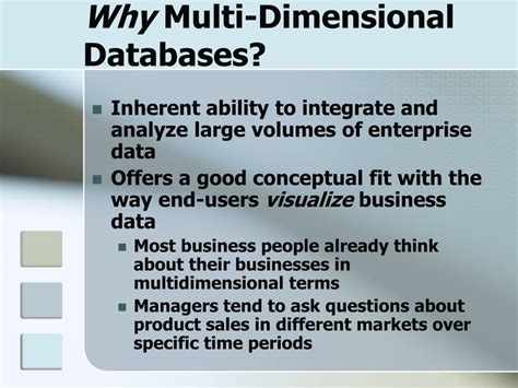 ppt multidimensional databases powerpoint presentation free download