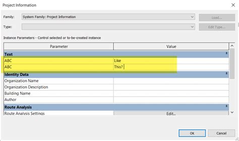 Shared Parameter Not Editable Autodesk Community
