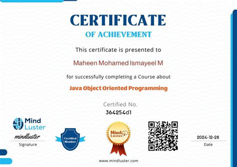 maheen mohamed ismayeel on linkedin java objectorientedprogramming