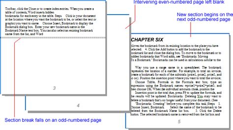 Section Breaks Create Or Insert Delete Control Format Cut Copy Paste Save And Reuse As