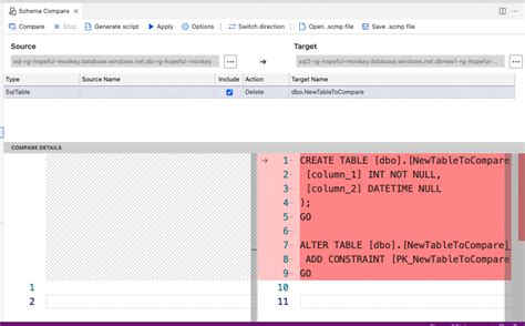 Azure Data Studio Schema Compare Extension Sqlkitty