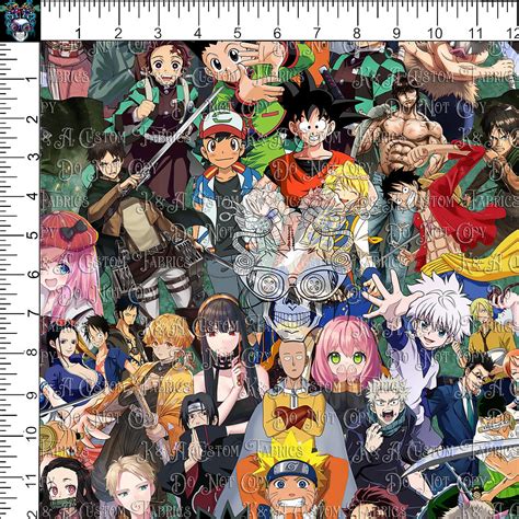 Anime Mashup Kanda Custom Fabrics