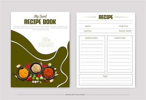 Premium Vector Fresh Food Recipe Book Design Template For Cookbook Premium Vector Fresh Food Recipe Book Design Template For Cookbook