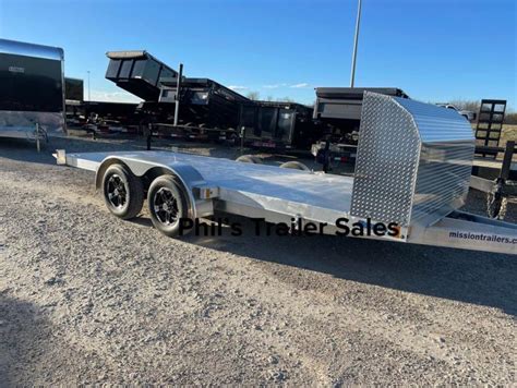 Mission 18 Aluminum Tilt Car Hauler Life Time Warranty Utility Trailer