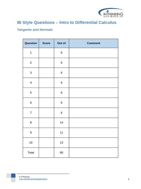 Batch Of 10 Differential Calculus Part 2 Tangents And Normals Pdf Tangent Line Geometry