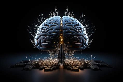 Premium Ai Image A Digitally Rendered Human Brai
