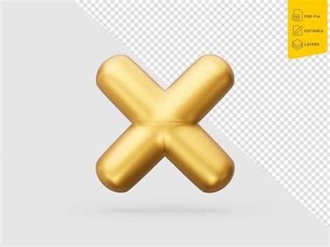 Or Mathématique Symboles Multiples Style 3d Objets Isolés Sur Fond Blanc Illustration 3d Psd