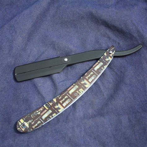 Shavette – Barber Straight Razor – Black Handle - Darwin Shaving