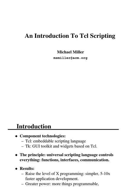 tcl pdf scripting language computer programming