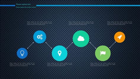 Blue And Green Background With Icons Diagram Google Slide Theme And Powerpoint Template Slidedocs