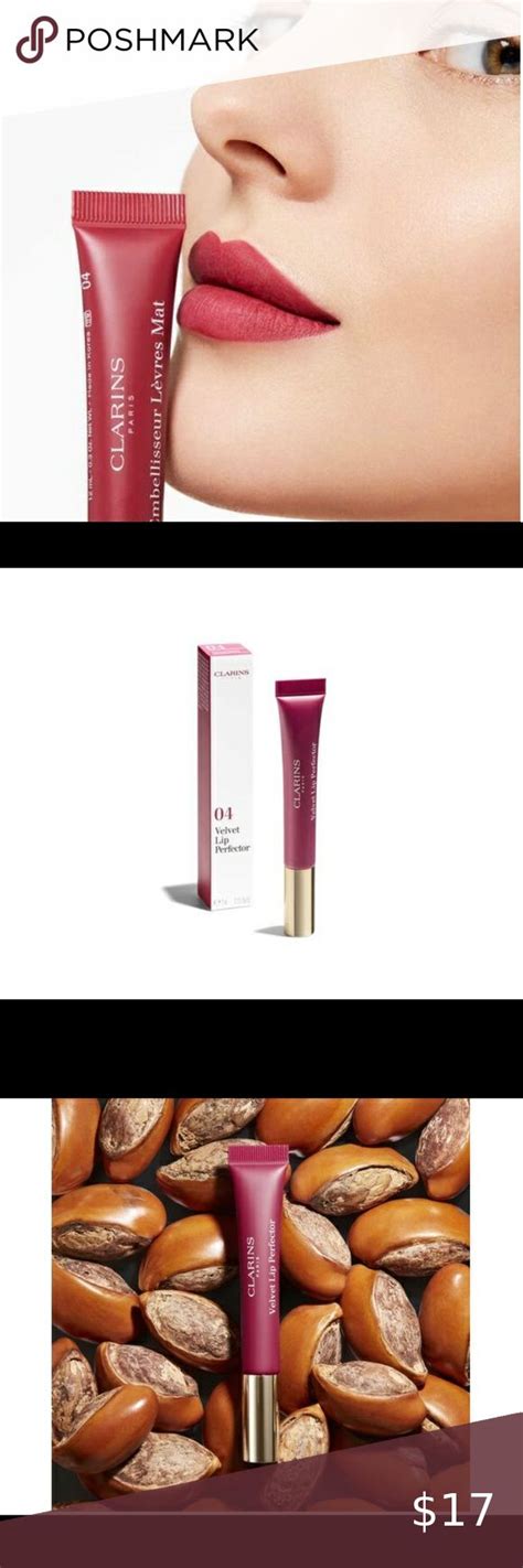 Nib Clarins Velvet Lip Perfector Raspberry 04 Clarins Shea Butter Liquid Lip Color