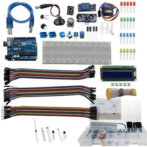 Kit Arduino Iniciante 20 Básico Uno R3 Kit Eletronica P Iniciantes