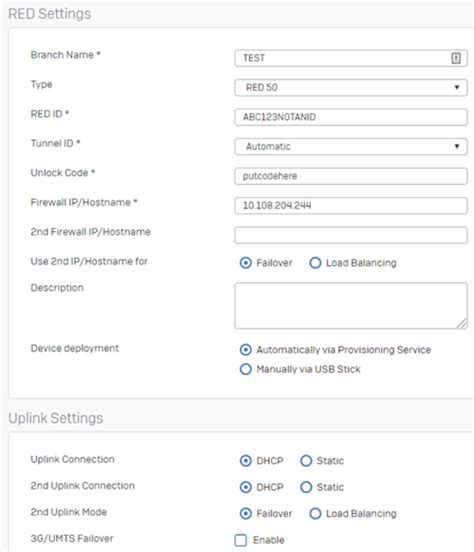 Sophos Firewall Configure A Red 50 Or Red 60 With Vlans