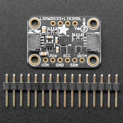 Adafruit Lsm6ds33lis3mdl 9dof Imu Accelgyromag Qt Paradisetronic