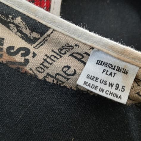 Sex Pistols Draven Shoes Red Tartan Plaid Slip On Sne Gem