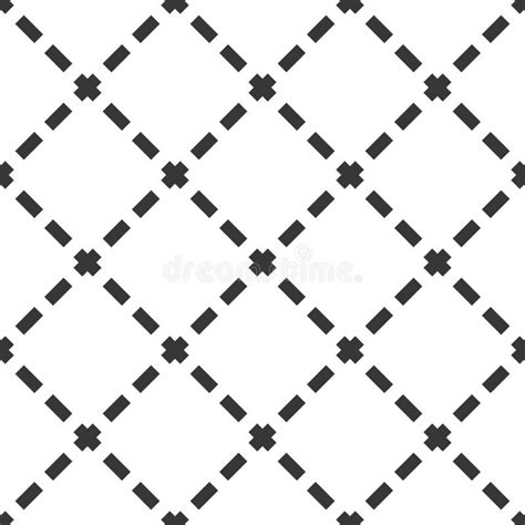 Cross Lined Seamless Minimalistic Pattern Vector Minimal Crossed Lines Background Stock Vector