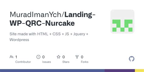 Github Muradimanych Landing Wp Qrc Nurcake Site Made With Html Css Js Jquery Wordpress