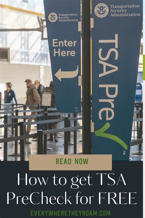 How To Get Tsa Precheck For Free Everywhere They Roam