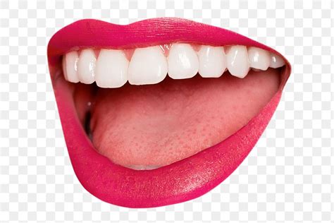 Woman Open Mouth Smile