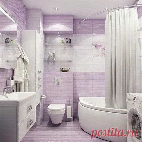 Выбрали необычный цвет для ванны. Мы любим фиалки) | Нескучный дизайн ...