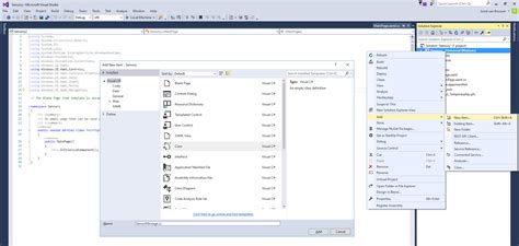 Microsoft BI Tools IoT Adventure Create Visual Studio Project For Sensors
