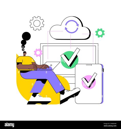 Cloud Connection Abstract Concept Vector Illustration Connectivity Method Remote Central