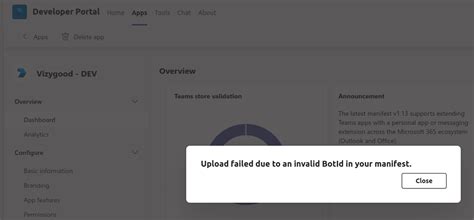 Upload Failed Due To An Invalid Botid In Your Manifest · Issue 8261 · Officedevteams Toolkit