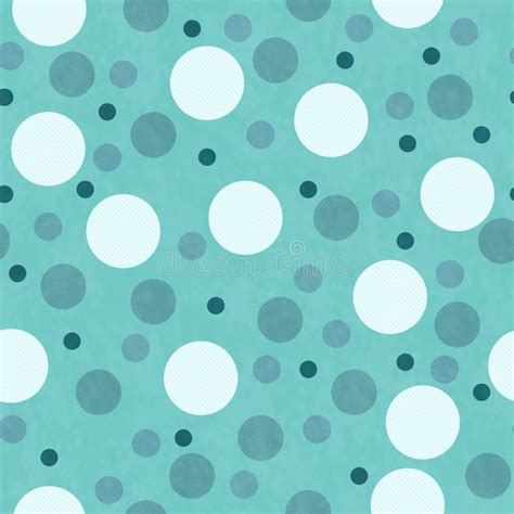 Green And White Polka Dot Tile Pattern Repeat Background Stock