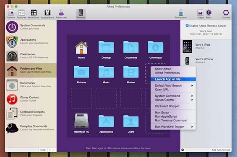 Launch Apps And Files In Alfred Remote For Ios Alfred Help And Support