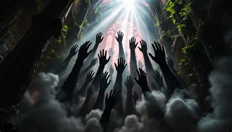 Free Reaching Through Darkness Image Gothic Cathedral Hands