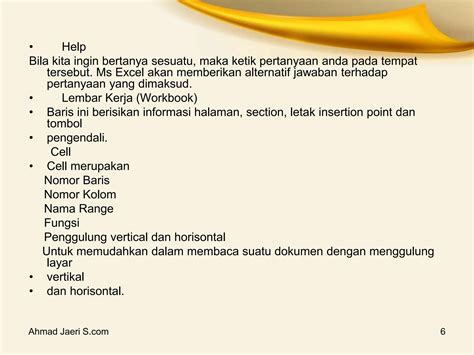 Modul Microsoft Excel PPT PPT