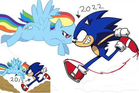 Rainbow Dash Vs Sonic 20132022 By Rockman6493 On Deviantart