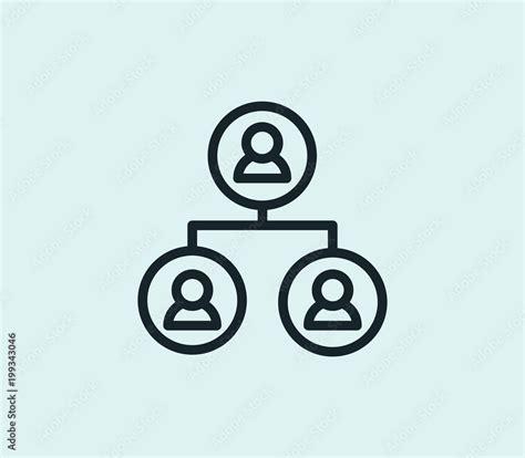 Crm System Icon Line Isolated On Clean Background Company Concept Drawing Icon Line In Modern