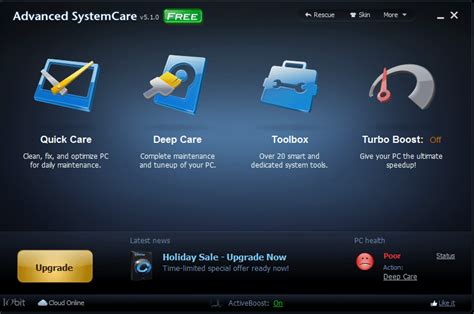 Programtips Iobit Advanced Systemcare Free 12 2 0 311 Datormagazin