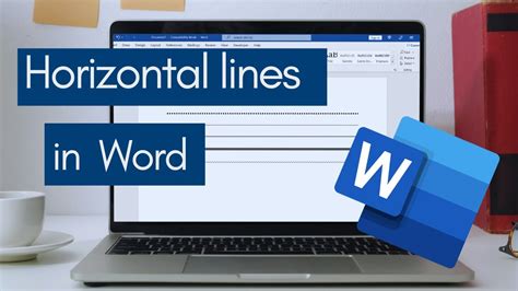 How To Create Custom Horizontal Lines In Microsoft Word Youtube