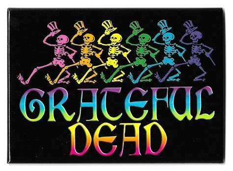 The Grateful Dead Dancing Skeletons Logo Magnet Magnets 25 Inch X 3