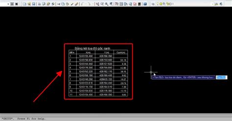 Lisp Lap Bang Toa Do Trong Cad 5 Hình ảnh Số 5116