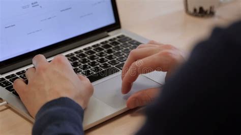 Man Is Typing Computer Keyboard Stock Video Video Of Businessman