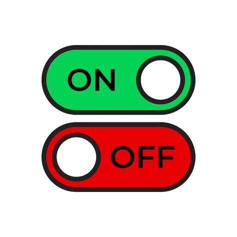 premium vector on off switch