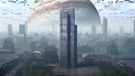 Artstation Sci Fi City At Europa Moon Jupiter