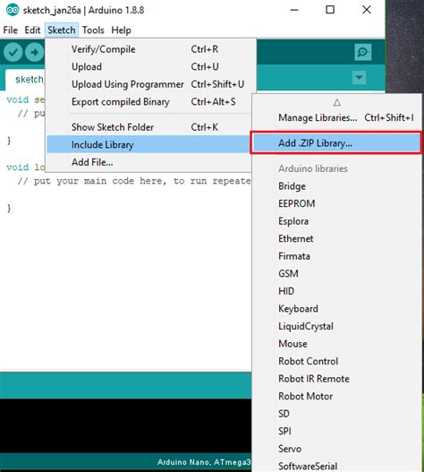 hướng dẫn thêm mới thư viện trong arduino ide