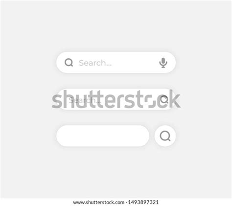 Search Bar On White Background Ui Stock Vector Royalty Free Shutterstock