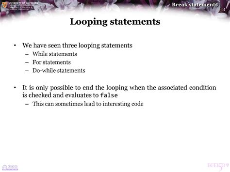 Break Statements Ppt Download
