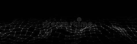 Technological Wave Of Dots And Lines Technology Background Concept
