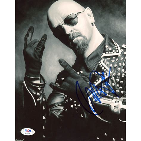 Rob Halford Signed 8x10 Photo Psa Coa Pristine Auction