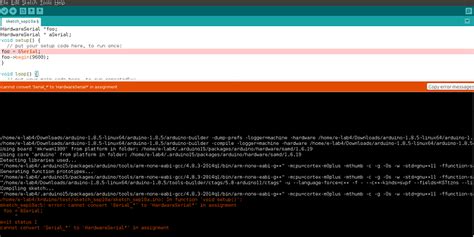 Cannont Convert Serial To Hardwareserial In Assignment Zero