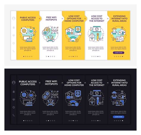 Digital Inclusion Measures Onboarding Vector Template 2487299 Vector Art At Vecteezy
