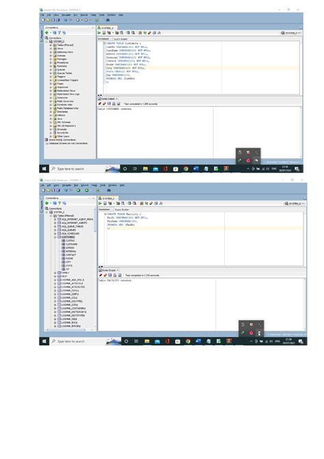 Screenshots FOR Assignment PART ONE Database System Management Studocu